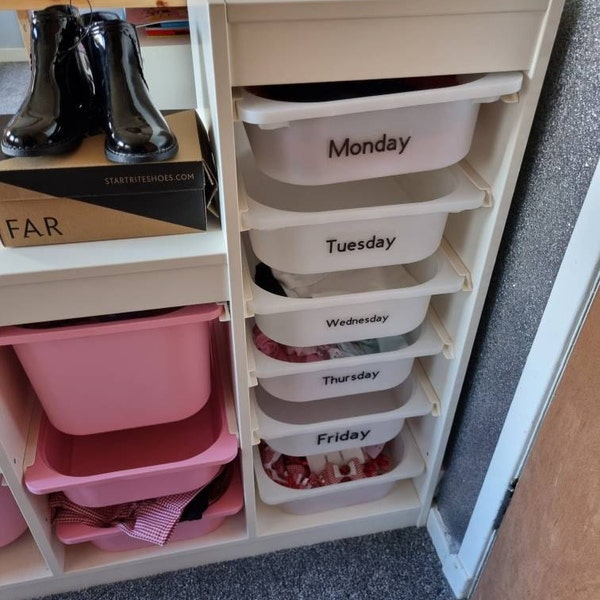 Days of the Week Labels Monday Friday Labels for Week Days Weekday ...