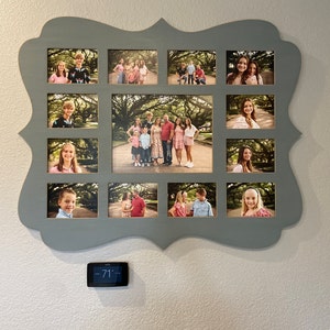 Collage Multiple Opening Picture Frame With 5 Openings 2-1/2x3-1/2 3x3 ...