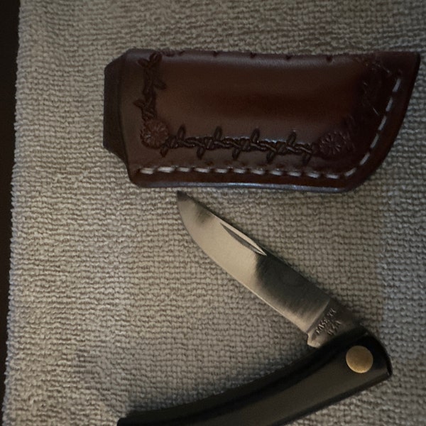 Case Trapper Leather Knife Sheath HD 8/9 Oz / Handsewn / Right Hand - Etsy