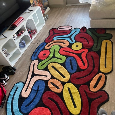 New Modern Black and White /melting Purple for Home Melting Persian ...