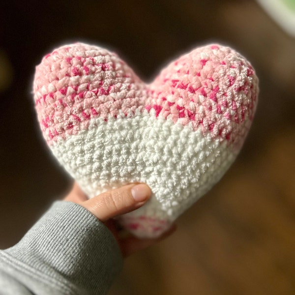 Large Plush Heart Crochet Pattern PDF - Etsy