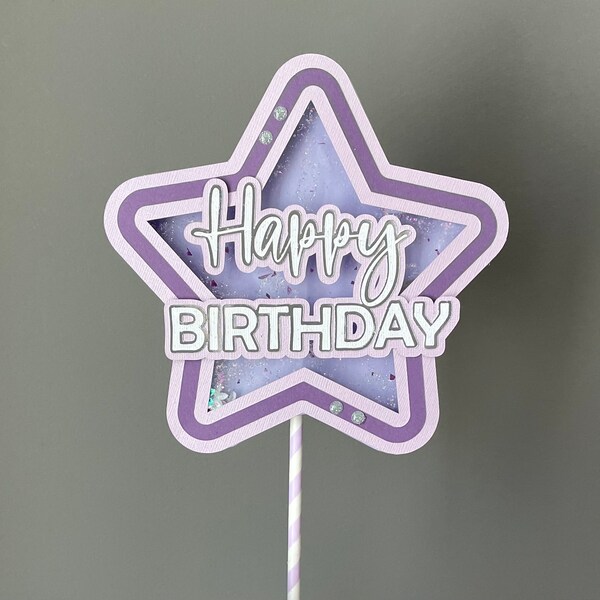 Star Cake Topper SVG, **(stripe is Included)**, Cutting Files for ...