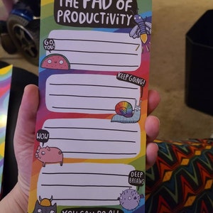The Pad of Productivity to Do List Rainbow Pad - Etsy