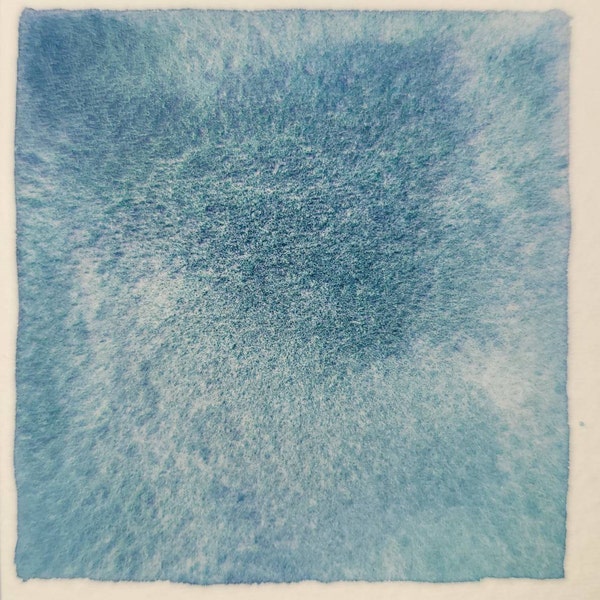 Handmade Blue Mist Granulating Watercolor - Etsy