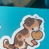 Waffle Cat Sticker / Cat Sticker / Kitten Sticker / Cute Animal Sticker ...