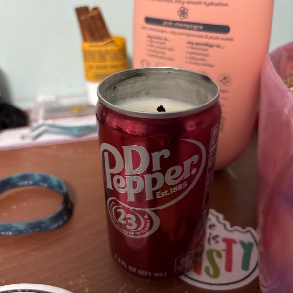 Dr Pepper Scented Soy Wax Candle 7.5 Oz | Hand Poured Dr Pepper Custom ...