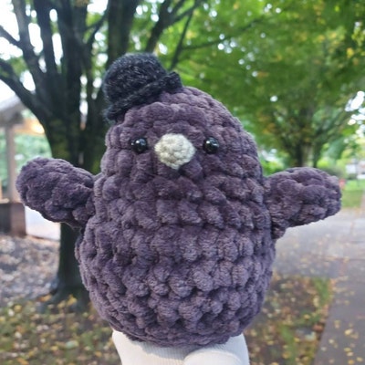 PDF PATTERN Six of Crows-inspired Crow Plush, Crochet Crow Amigurumi - Etsy