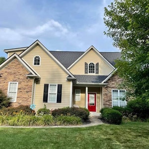 New Address Card Moving Announcement Custom House Portrait Home ...