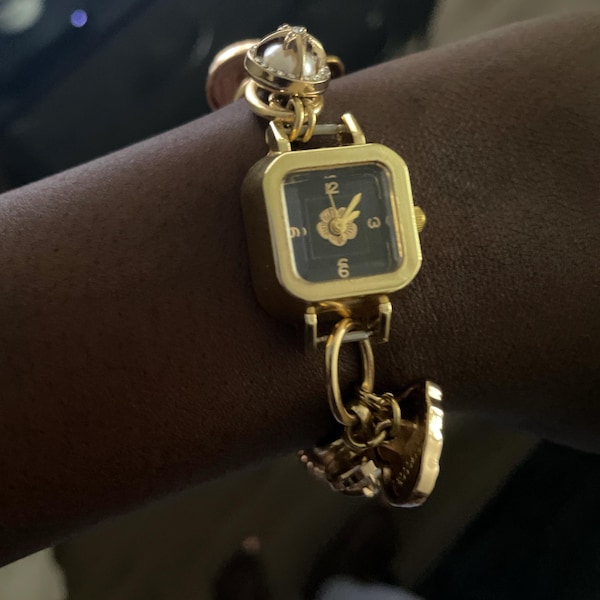 Retro Gold Watch Face Bracelet–handmade Timepiece Bracelet–vintage ...