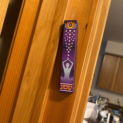 Hebrew /english Jewish Peace Symbol Wood Art Panel - Etsy