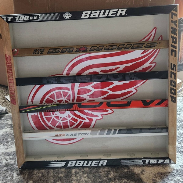 Hockey Puck Display-30 Pucks (made With Hockey Sticks, Hockey Room ...