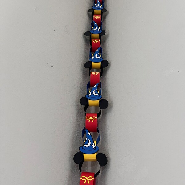 Mickey and Minnie Countdown Chain - Classic - Etsy