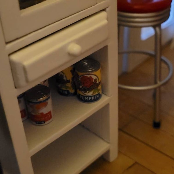 5 Miniature Dollhouse Condensed Milk Cans Plastic Tiny Canned Food ...
