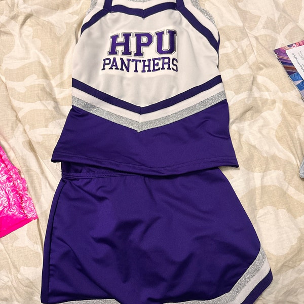 Purple Cheer Uniform, Customized Cheerleading Uniform, Girls Cheer ...