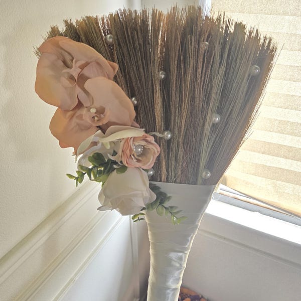 Custom Hand Made Wedding Broom in Your Color Choices _ African American ...