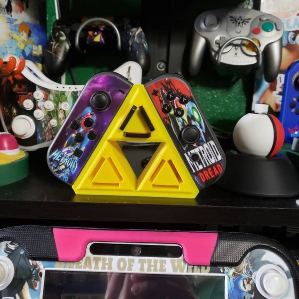 Bronze Triforce Joycon Display Stand and Game Holder - Etsy