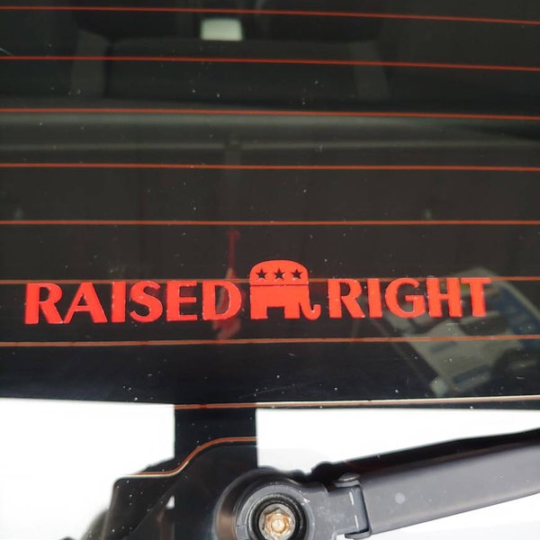 Raised Right Vinyl Decal Conservative Republican Stickers - Etsy