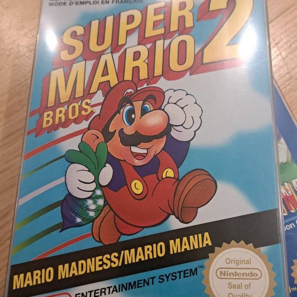 NES Label: Super Mario Bros. - Etsy