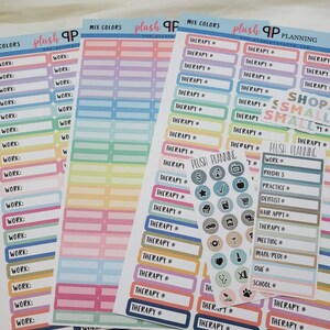 Therapy Label Tracker Planner Stickers - Etsy