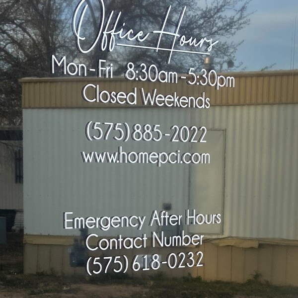 Office Hours Window Decal | Modern Hours of Operation | Storefront ...