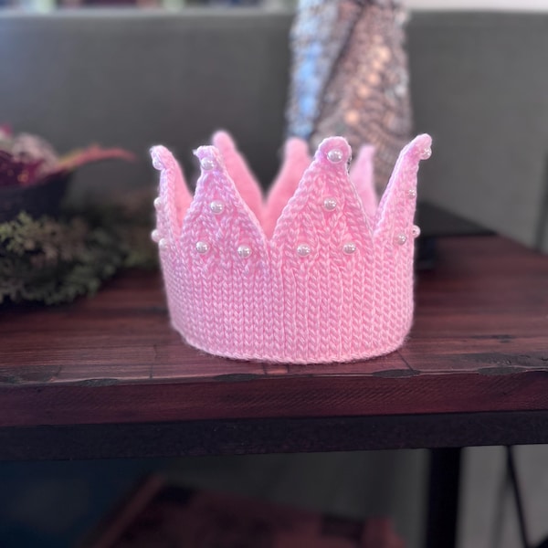Crochet Crown Headband Pattern - Princess Crown Headband / Crown Ear Warmer Pattern / Knit Look ...