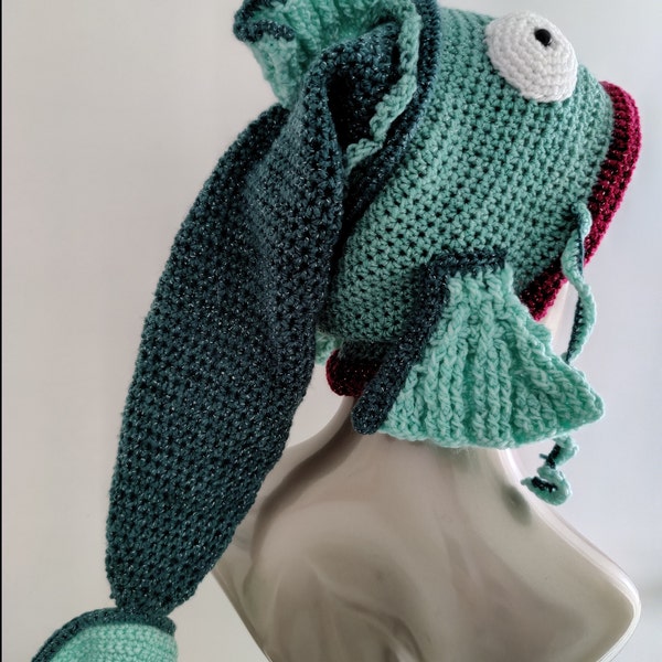 CROCHET PATTERN ONLY - Gyarados and Magikarp Beanie - Etsy