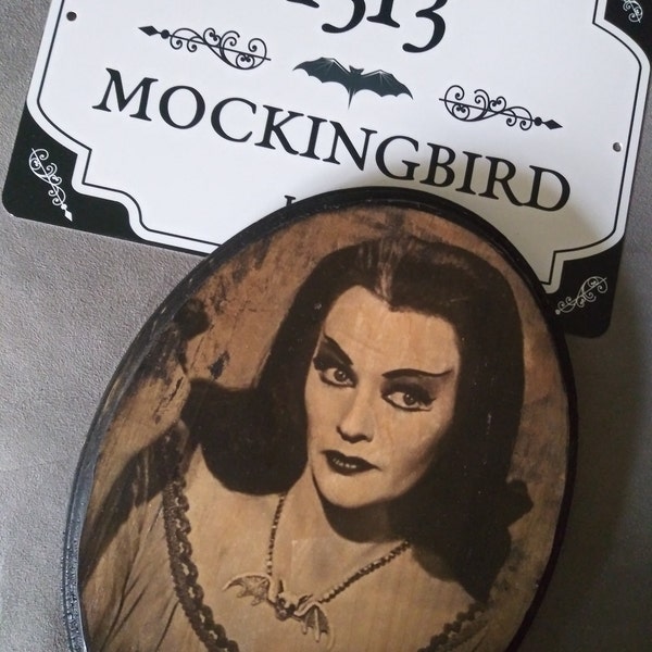 1313 Mockingbird Lane Halloween Sign Metal Print Sign the Munsters With ...