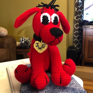 PDF PATTERN: Big Red Dog Crochet Pattern - Etsy