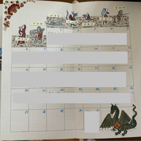 Sticker Sheet MEDIEVAL KNIGHTS Funny Whimsical Historical Stickers for ...