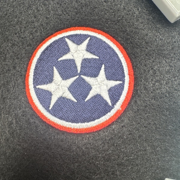 5 Sizes Tennessee Tri Star Symbol - Machine Embroidery Design File ...