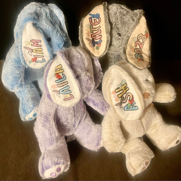 Easter Alphabet Doodle Letters PNG Bundle , Bunny, Easter Eggs, Alpha ...