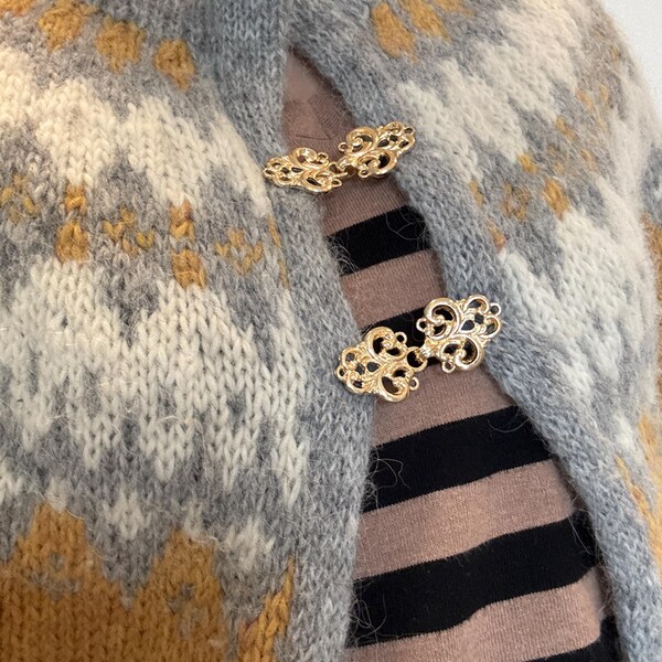 Cardigan Sweater Scarf Clip Button, Leaf Brooch Pin, Shawl Pin and ...