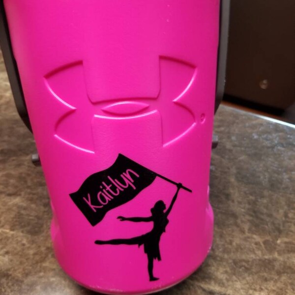 2-pack - Custom COLOR GUARD "add Name" Girl 4" Vinyl Decal Window ...