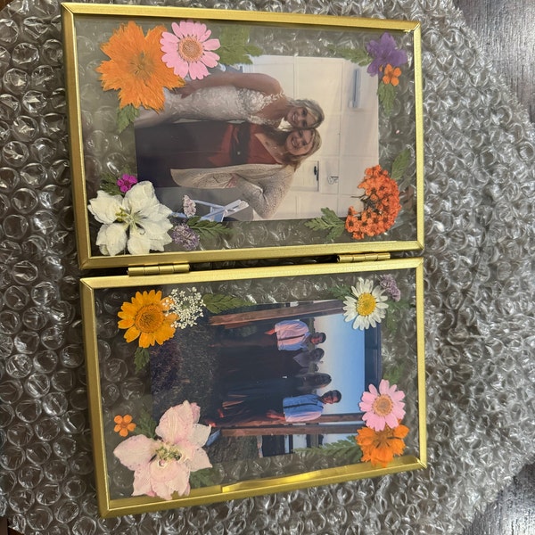 Pressed Flower Photo Frame | Flower Frame | Custom Photo Frame ...