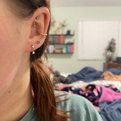 Double Stacked Tiny Pyramid 316L Stainless Steel Conch Clicker - Etsy