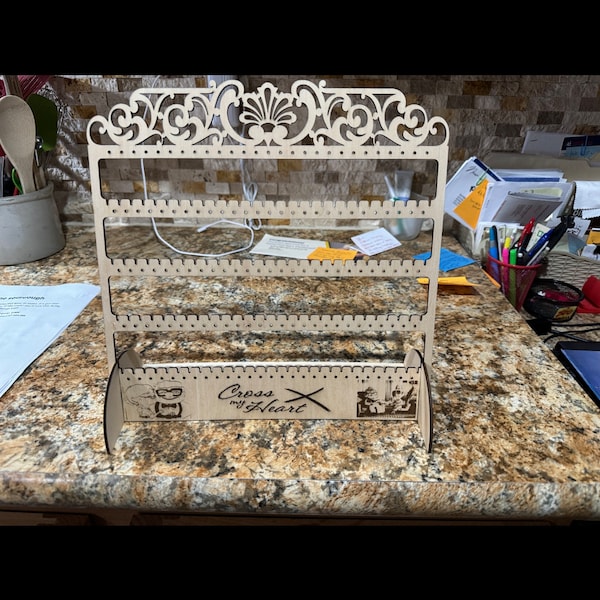 Earring Stand Laser Cut Svg Files, Earring Holder Files, Vector Files ...