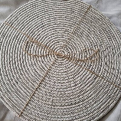 Cotton Rope Table Mats / Placemats / Mug Rugs With DARK ESPRESSO ...