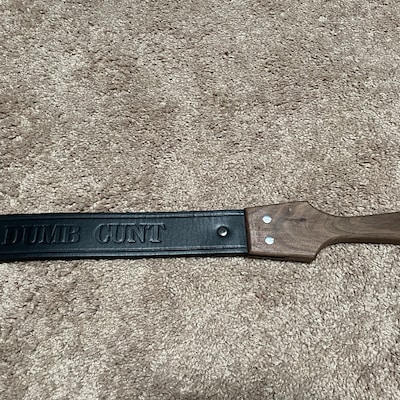 Handmade Leather Slapper Paddle Walnut Handle - Etsy