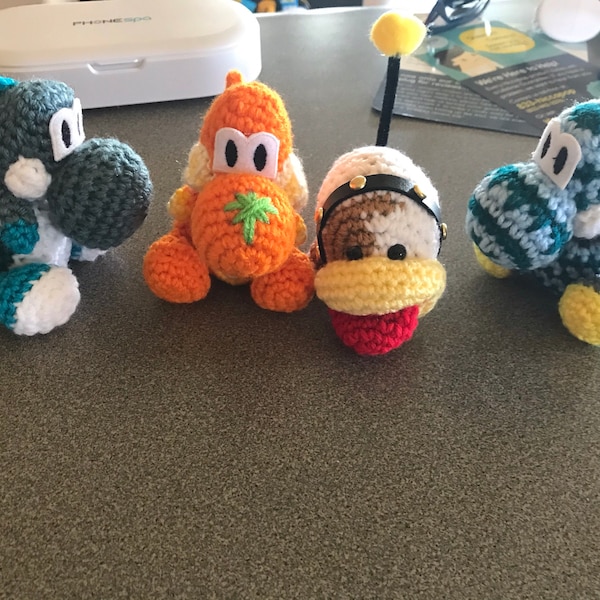 Yoshi's Woolly World Poochy Crochet Plush Amigurumi - Etsy Canada