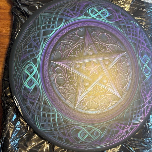 Altar Tile Pentacle , Pentagram Altar, Wall Decor, Witchcraft Altar ...
