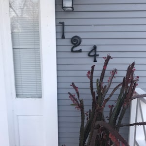 Hand Forged 4 Inch House Numbers - Etsy