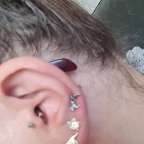 Emerald Piercing,baguette,marquis,drop Pendant,helix Piercing,screw ...