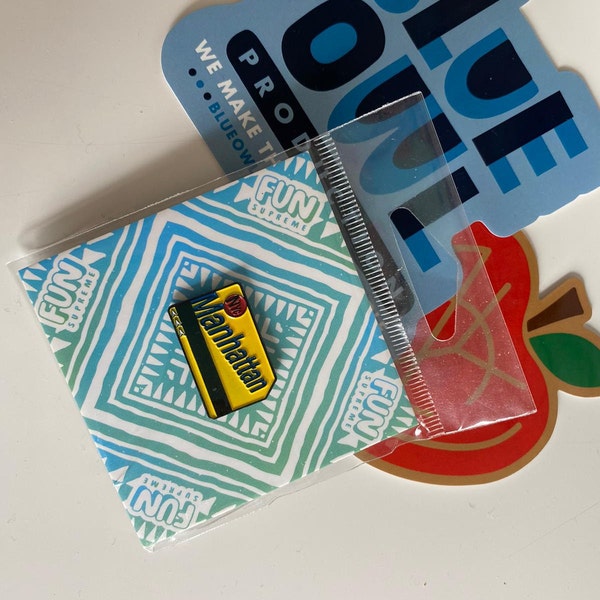 Manhattan - NYC- Enamel Lapel Pin - Etsy