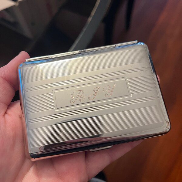 Custom Engraved Cigarette Case Personalized Double Sided 100s Textured ...