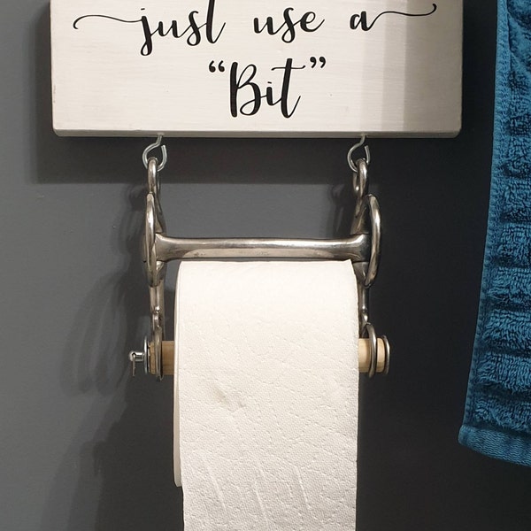 Just Use A Bit Horse Bit Toilet Paper Holder - Etsy