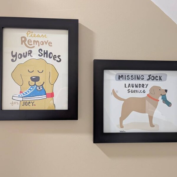 Black Lab Laundry Room Decor, Bathroom Wall Art Dog Print, Laundry Sign ...