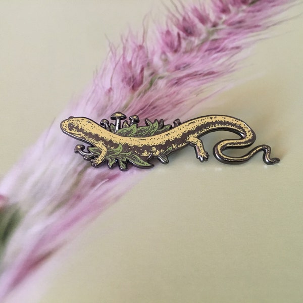 Salamander Lapel Pin / Artist Series Pin by Logan Schmitt / Lizard ...