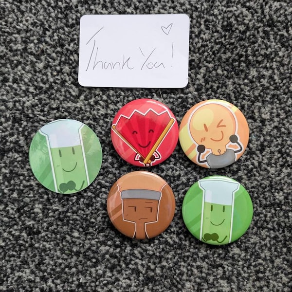 One Double-sided Keychain - BFDI: TPOT - Object Show - Etsy