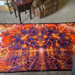 Torus UV Trippy Psychedelic Fractal Tapestry - Etsy