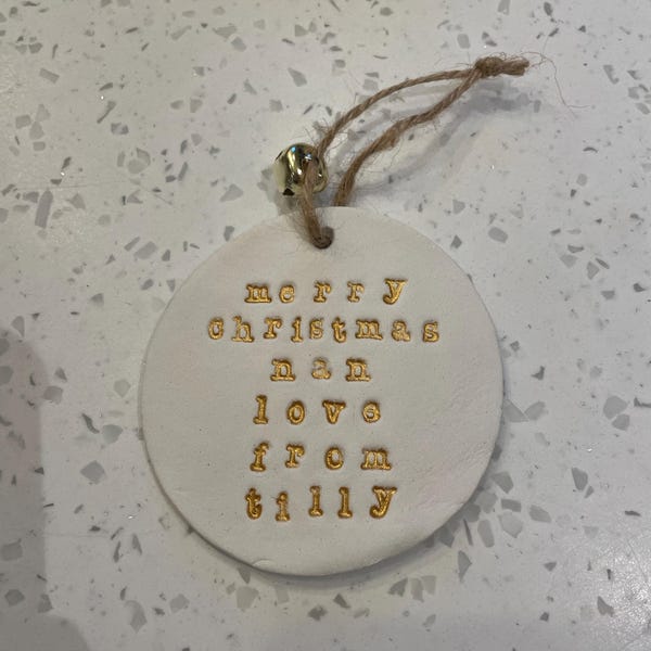 Personalised Christmas Cracker Tags Table Place Names Cracker Charms ...